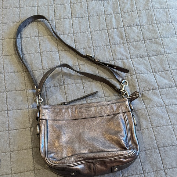 Coach | Bags | Coach Metallic Shoulder Bag | Poshmark